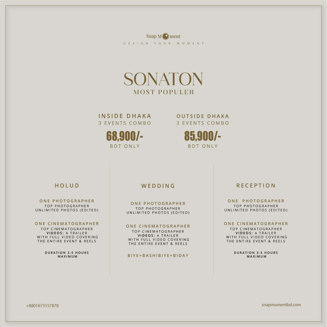 Photography Packages