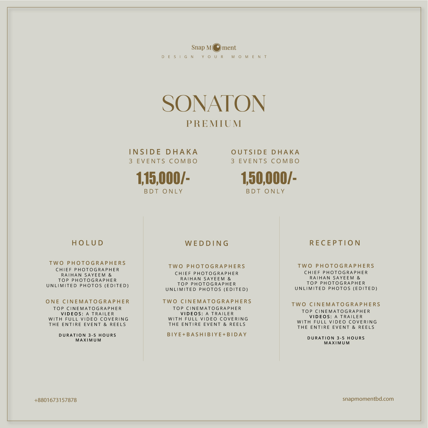 Photography Packages